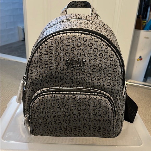 Guess | Bags | Gray Patterned Backpack | Poshmark